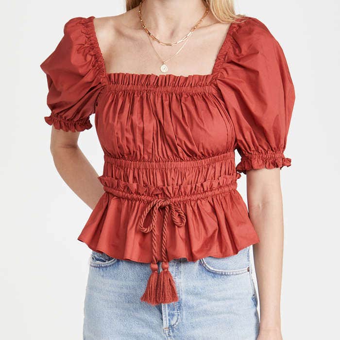 10 Best Square-Neck Blouses For Work, Date Night, And Beyond